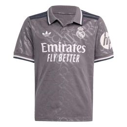 adidas Performance Trikot 'Real Madrid 24/25' Jungen Größe 164 grau / weiß