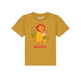 Watabout.kids Shirt 'L&ouml;wen Kleiner Bruder' boy Yellow size 110/116