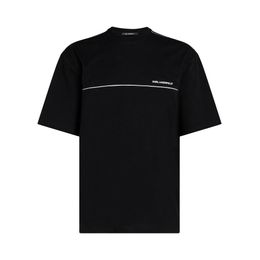 K by KARL LAGERFELD Karl Lagerfeld Shirt 'Pipe' male Black size L