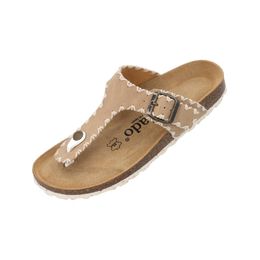 Palado Pantolette 'Kos Stitch' Damen Größe 36 beige