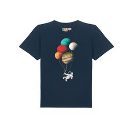 Watabout.kids Shirt 'Balloon Spaceman' boy Blue size 122/128