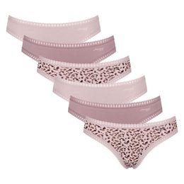 Sloggi Slip Damen Gr&ouml;&szlig;e XS braun / rosa