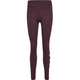 Hummel Sporthose 'Pulse' Damen Gr&ouml;&szlig;e M schoko / wei&szlig;