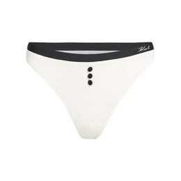 K by KARL LAGERFELD Karl Lagerfeld Bikinihose Damen Gr&ouml;&szlig;e XS schwarz / offwhite