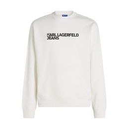 KARL LAGERFELD JEANS Sweatshirt 'ESSENTIAL' male White size XL