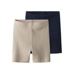 TWO SOON Shorts Größe 80 beige / navy