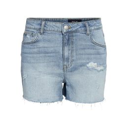 Noisy may Shorts 'NMROLLA' Damen Größe 32/33 blue denim