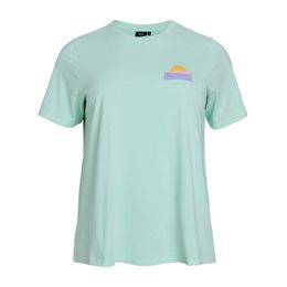 ZIZZI T-Shirt 'Ewinna' Damen Gr&ouml;&szlig;e 5XL/6XL mint / lila / orange