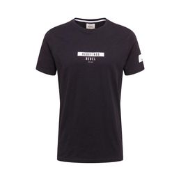 REDEFINED REBEL EST. 2013 Redefined Rebel Shirt 'Guti' Herren Größe L schwarzmeliert / weiß
