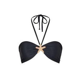 Moda Minx Bikinitop 'Starfish' Damen Größe 80 schwarz