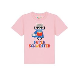 Watabout.kids Shirt 'Superschwester' boy Pink size 110/116