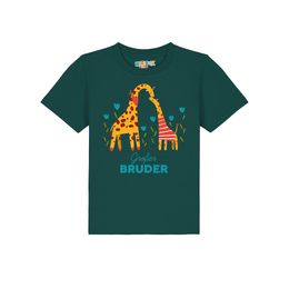 watabout.kids T-Shirt Jungen Gr&ouml;&szlig;e 152/158 petrol / dunkelgr&uuml;n / orange