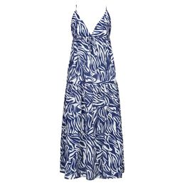 Dine'n'Dance Kleid 'YADIRA' Damen Gr&ouml;&szlig;e 38 blau / wei&szlig; Winterkleid