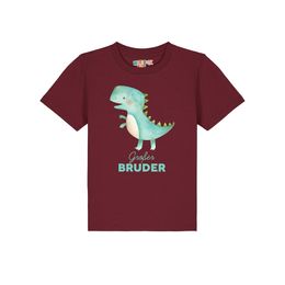 Watabout.kids Shirt 'Dinosaurier 03 Großer Bruder' boy Red size 152/158