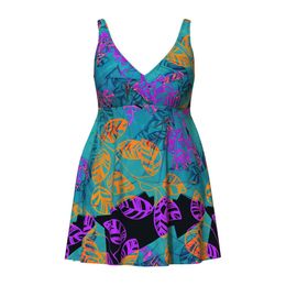Ulla Popken Swimsuit Dress female Blue, Mixed colors size 58-60