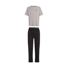 K by KARL LAGERFELD Karl Lagerfeld Long Pajamas 'Ikon' male Grey, Black size M