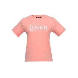 FRESHLIONS T-Shirt 'Lover' Damen Gr&ouml;&szlig;e S rosa / wei&szlig;