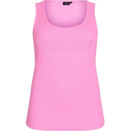ZIZZI Top 'Evinna' Damen Gr&ouml;&szlig;e XL/XXL hellpink / silber