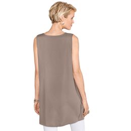 WITT Damen Longtop in leicht ausgestellter A-Form, taupe, Gr&ouml;&szlig;e 54