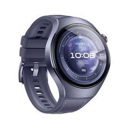 Huawei Watch 5 46mm (Rates-L39L), Smartwatch grau/violett, Komposit-Armband in grauviolett, Geh&auml;use aus Titanium
