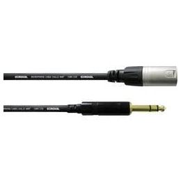 Cordial CFM1,5MV XLR Adapterkabel [1x XLR-Stecker - 1x Klinkenstecker 6.35 mm] 1.50 m Schwarz