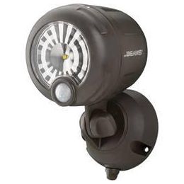 Mr. Beams MB360XT MB360XT-BRN-01-01 LED-Au&szlig;enstrahler mit Bewegungsmelder Leuchtfarben: Kaltwei&szlig;