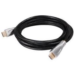 club3D HDMI Anschlusskabel HDMI-A Stecker, HDMI-A Stecker 3.00 m Schwarz CAC-1310 gesleeved HDMI-Kabel