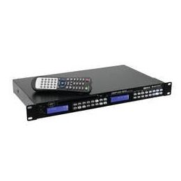 Omnitronic DMP-103RDS DJ Doppel Media Player 19 Zoll