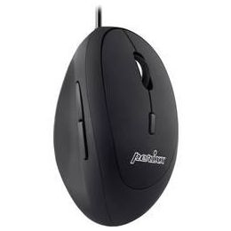 Perixx Perimice-519 Ergonomische Maus USB Optisch Schwarz 6 Tasten 1600 dpi Ergonomisch