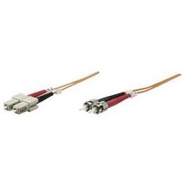 Intellinet 515795 Glasfaser LWL Anschlusskabel 2.00 m Orange [1x ST-Stecker - 1x SC-Stecker] 62,5/125 &micro; Multimode OM1