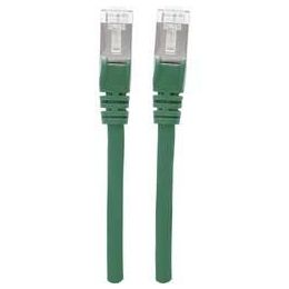 Intellinet 740784 RJ45 Netzwerkkabel, Patchkabel CAT 6a S/FTP 1.50 m Gr&uuml;n Folienschirm, Geflechtschirm, Geschirmt, Halogenfrei 1 St.
