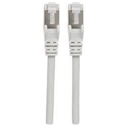 Intellinet 740739 RJ45 Netzwerkkabel, Patchkabel CAT 6a S/FTP 1.50 m Grau Folienschirm, Geflechtschirm, Geschirmt, Halogenfrei 1 St.