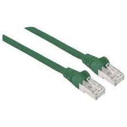 Intellinet 740906 RJ45 Netzwerkkabel, Patchkabel CAT 6a S/FTP 3.00 m Gr&uuml;n Folienschirm, Geflechtschirm, Geschirmt, Halogenfrei 1 St.