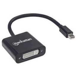Manhattan 152549 Mini-DisplayPort Adapter [1x DVI-Buchse 24+5pol. - 1x Mini-DisplayPort Stecker] Schwarz Geschirmt, UL-zertifiziert 15.00 cm