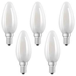 OSRAM HOMELIGHTING 4058075090682 LED EEK E (A - G) E14 Kerzenform 4.2 W = 40 W Warmwei&szlig; (&Oslash; x L) 35 mm x 100 mm Filament 5 St.