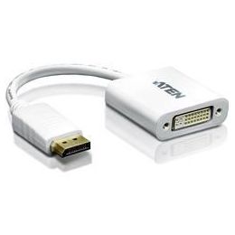 ATEN VC965-AT DisplayPort / DVI Adapter [1x DisplayPort Stecker - 1x DVI-Buchse 24+5pol.] Wei&szlig; 10.00 cm