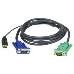 ATEN KVM Adapter [1x VGA-Stecker - 1x VGA-Stecker, USB 2.0 Stecker A] 1.20 m Schwarz