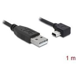 Delock USB-Kabel USB 2.0 USB-A Stecker, USB-Mini-B Stecker 1.00 m Schwarz 82681