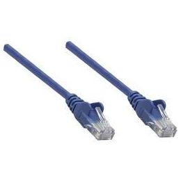 Intellinet 737050 RJ45 Netzwerkkabel, Patchkabel CAT 6a S/FTP 0.25 m Blau Einzelschirm, Gesamtschirm, Halogenfrei 1 St.