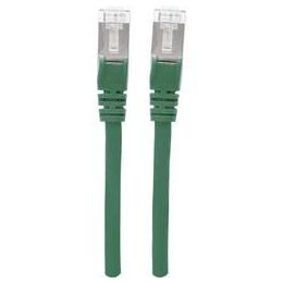 Intellinet 350617 RJ45 Netzwerkkabel, Patchkabel CAT 6a S/FTP 1.50 m Gr&uuml;n Folienschirm, Geflechtschirm, Halogenfrei 1 St.