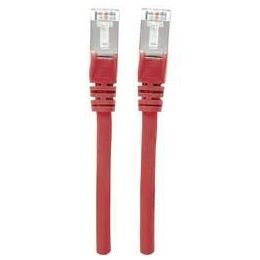 Intellinet 319126 RJ45 Netzwerkkabel, Patchkabel CAT 6a S/FTP 5.00 m Rot Folienschirm, Geflechtschirm, Halogenfrei 1 St.