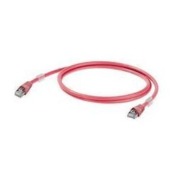 Weidm&uuml;ller 1166030010 RJ45 Netzwerkkabel, Patchkabel CAT 6a S/FTP 1.00 m Rot UL-zertifiziert 1 St.
