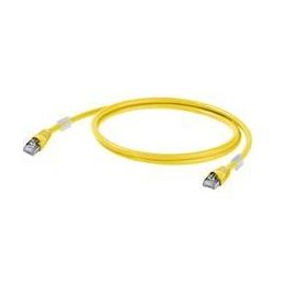 Weidm&uuml;ller 1251580005 RJ45 Netzwerkkabel, Patchkabel CAT 6a S/FTP 0.50 m Gelb UL-zertifiziert 1 St.