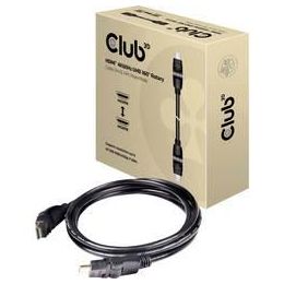 club3D HDMI Anschlusskabel HDMI-A Stecker, HDMI-A Stecker 2.00 m Schwarz CAC-1360 4K UHD, Flammwidrig HDMI-Kabel