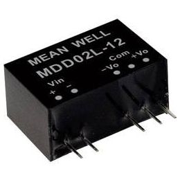 MEAN WELL MDD02M-05 DC/DC-Wandlermodul 200 mA 2 W Anzahl Ausg&auml;nge: 2 x Inhalt 1 St.