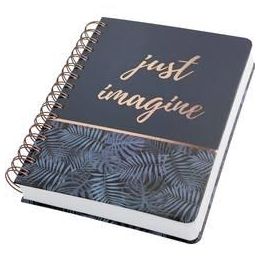 Sigel Jolie&reg; mystic jungle JN603 Spiral-Notizbuch Punktraster Schwarz, Blau Anzahl der Bl&auml;tter: 120 DIN A5