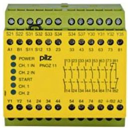 Sicherheitsschaltger&auml;t PNOZ 11 24VAC 24VDC 7n/o 1n/c PILZ Betriebsspannung: 24 V/DC 7 Schlie&szlig;er, 1 &Ouml;ffner (B x H x T) 90 x 87 x 121 mm 1 St.