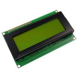 Display Elektronik LCD-Display Gelb-Gr&uuml;n 20 x 4 Pixel (B x H x T) 98 x 60 x 11.6 mm DEM20485SYH-LY