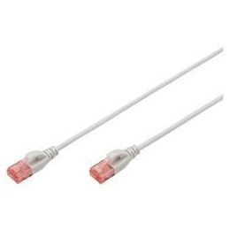 Digitus DK-1617-020S RJ45 Netzwerkkabel, Patchkabel CAT 6 U/UTP 2.00 m Grau Halogenfrei, Flammwidrig, Flexibel, Ungeschirmt 1 St.