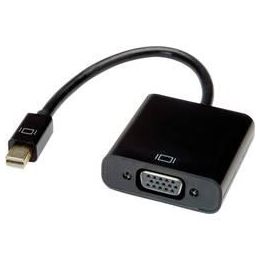 VALUE Mini DisplayPort-VGA Adapter, Mini DP ST - VGA BU, Aktiv